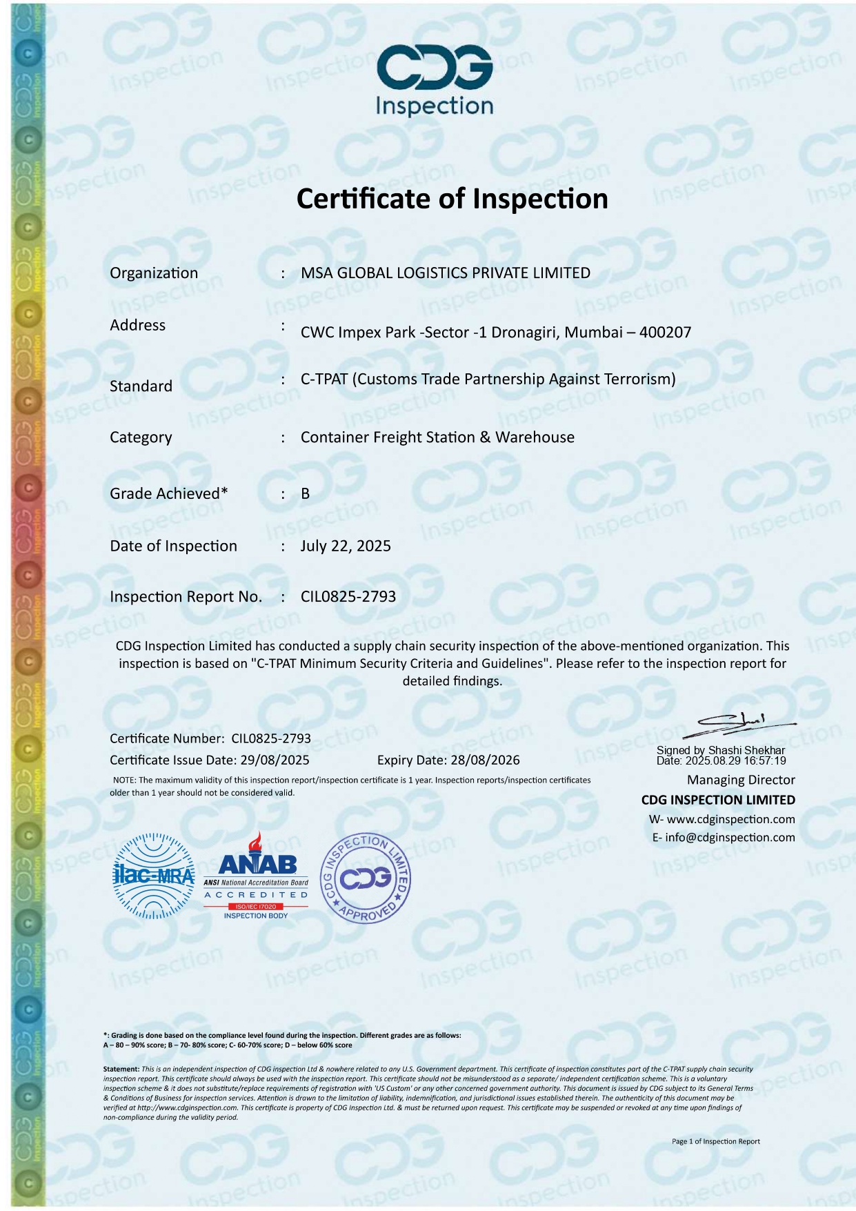 WELCOME TO MSA GLOBAL GROUP